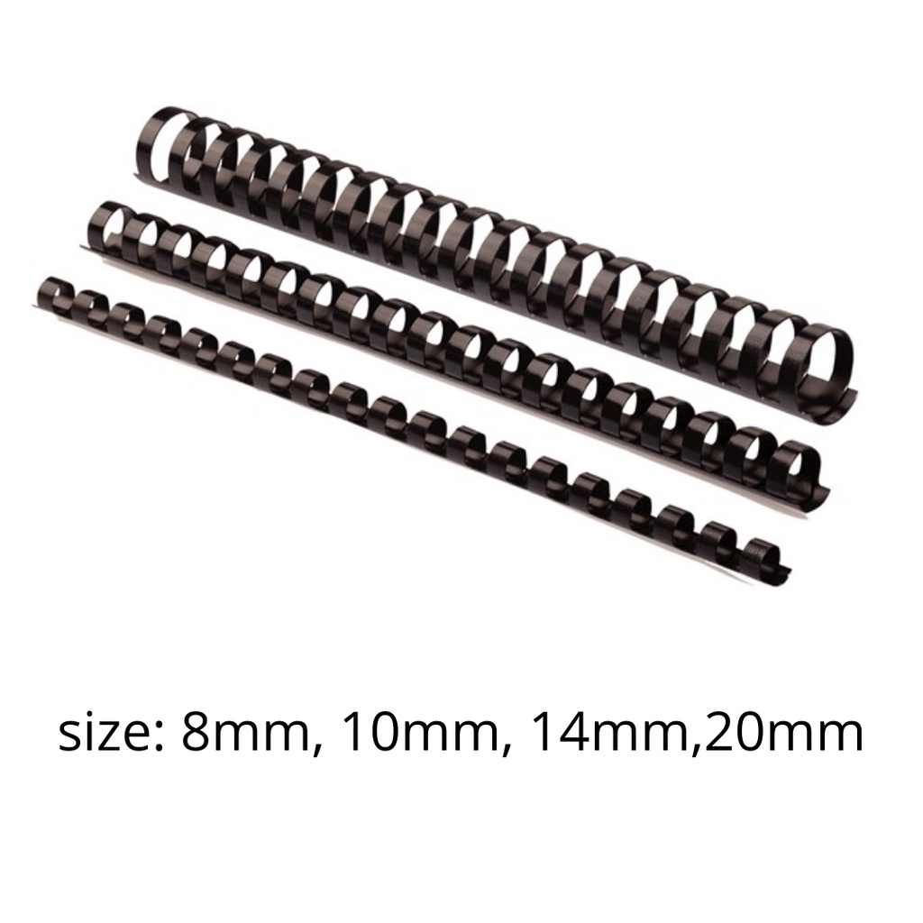 (wholesale)A4 Plastic comb binding rings spiral 8mm,10mm,14mm,20mm | Shopee Malaysia