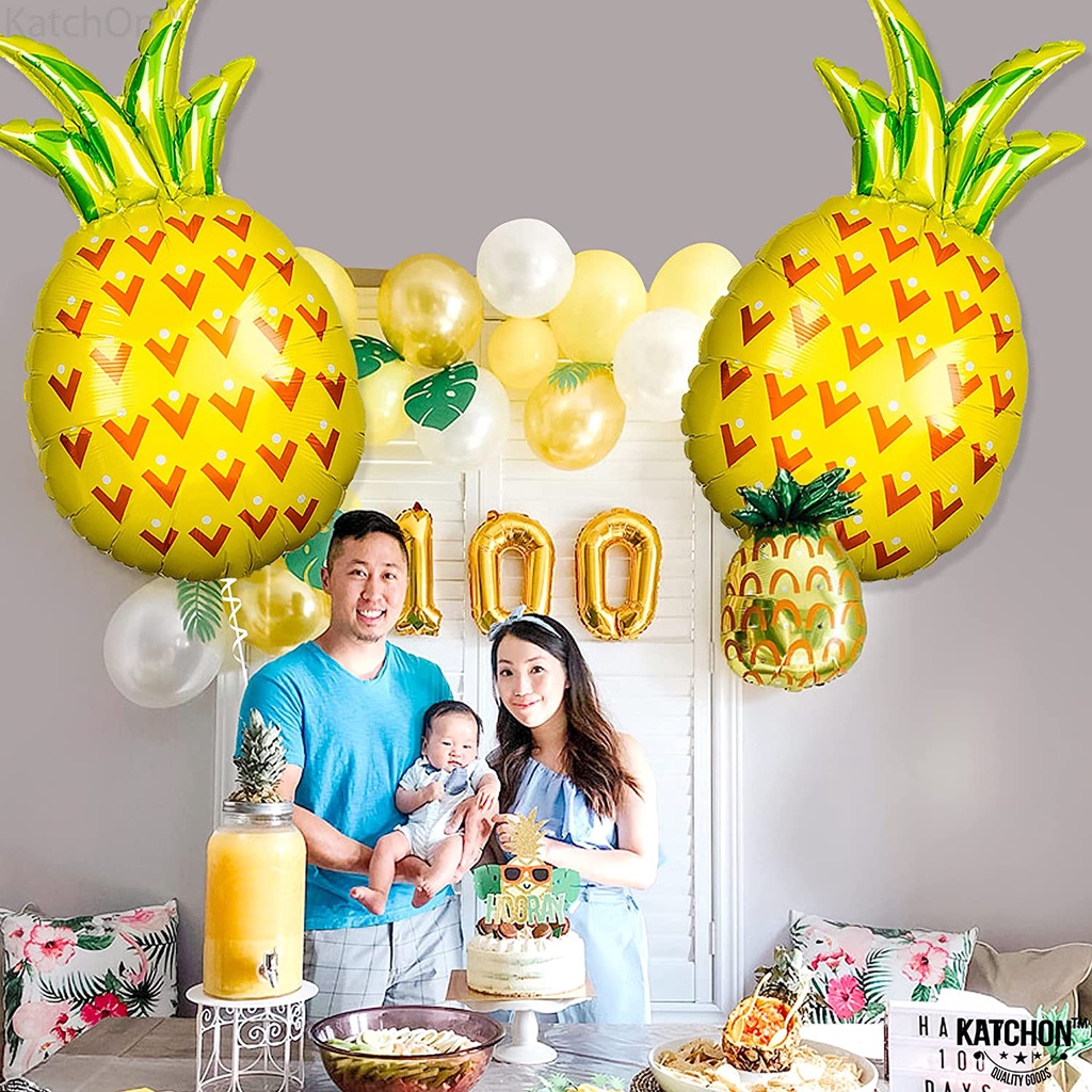 Giant, 32 Inch Pineapple Balloons - Pineapple Party Decorations ...