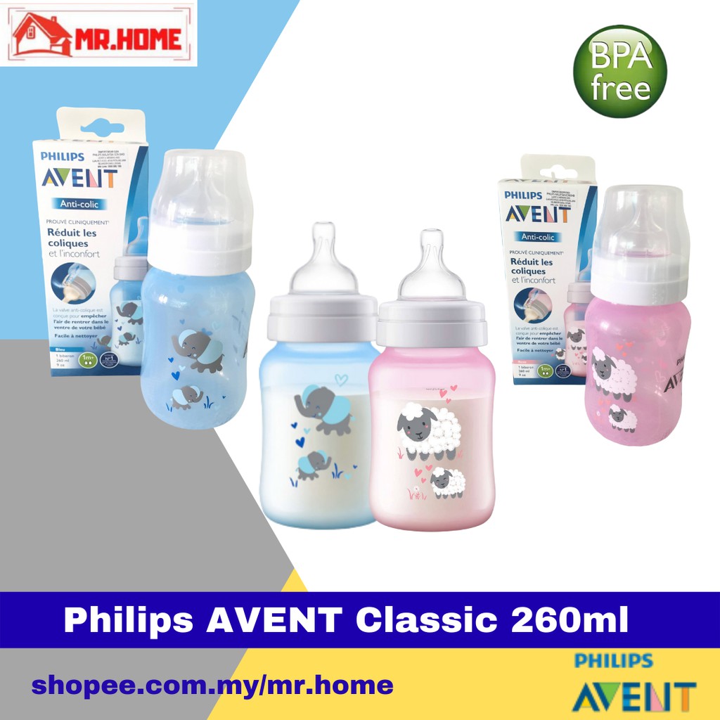 Philips AVENT Botol Susu Classic Bottle feeding Murah + 260ml (9oz ...
