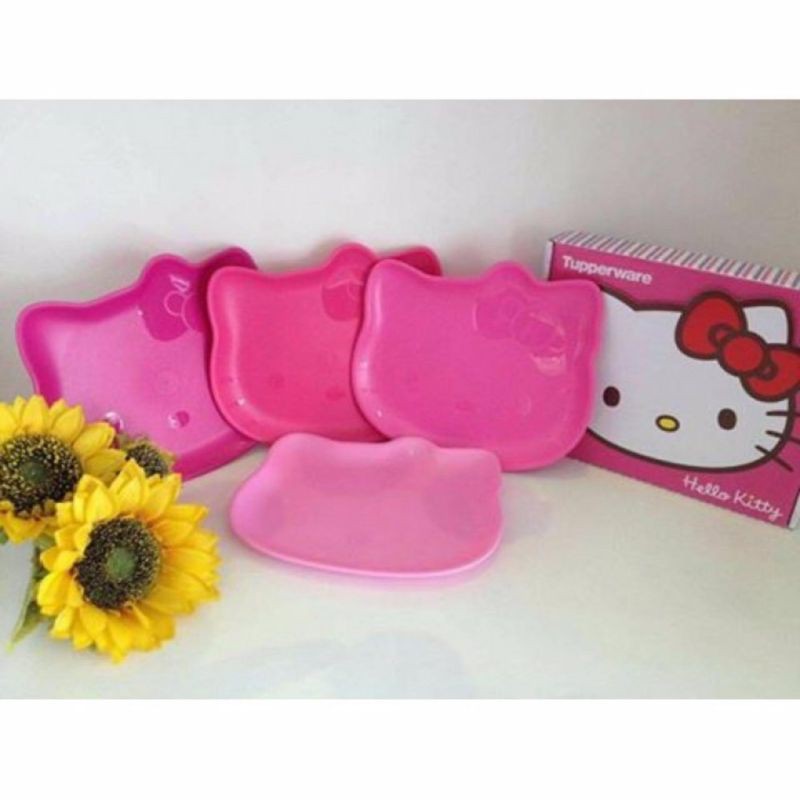 Tupperware- Hello Kitty Plates Set | Shopee Malaysia