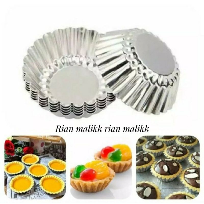 Milk pie cake mold, aluminum milk pie cake pan, size E (20 pcs) | Shopee Malaysia