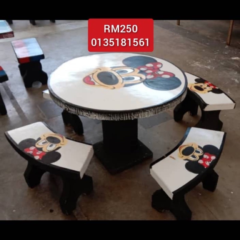 KERUSI MEJA BATU [UTK COD WSP 0135181561] SET MEJA KERUSI BATU MURAH ...