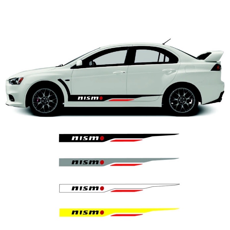 [Ready Stock]K444# Rallyart & Nismo Body Lining Vinyl Decal Stickers ...
