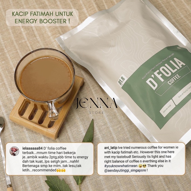 (READY STOCK)DFOLIA COFFEE 15 SACHET 20g EXP2023-kopi -kopi wanita ...