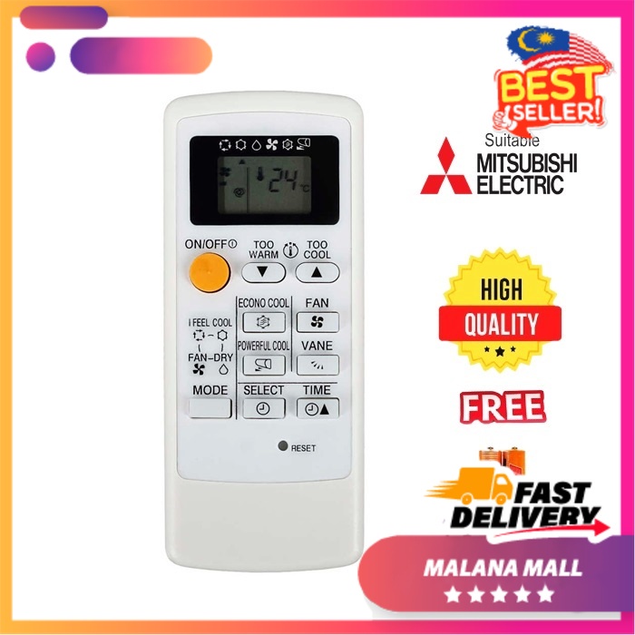 Mitsubishi Aircond Remote Control Replacement MP04B MP02B KFR-36G/H MSH ...