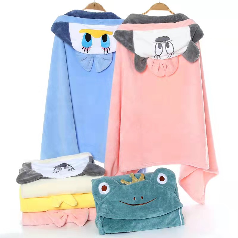 70cmX140cmTuala budak Bertudung Tuala Towel Kids Bathrobe Blanket Bath ...