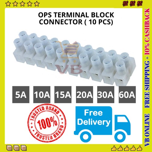 OPS PE TERMINAL BLOCK CONNECTOR ( 10 UNIT) | Shopee Malaysia