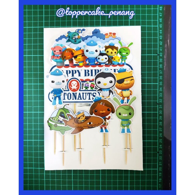 The Octonauts Happy Birthday Decoration Set Cake Topper for Birthday ...