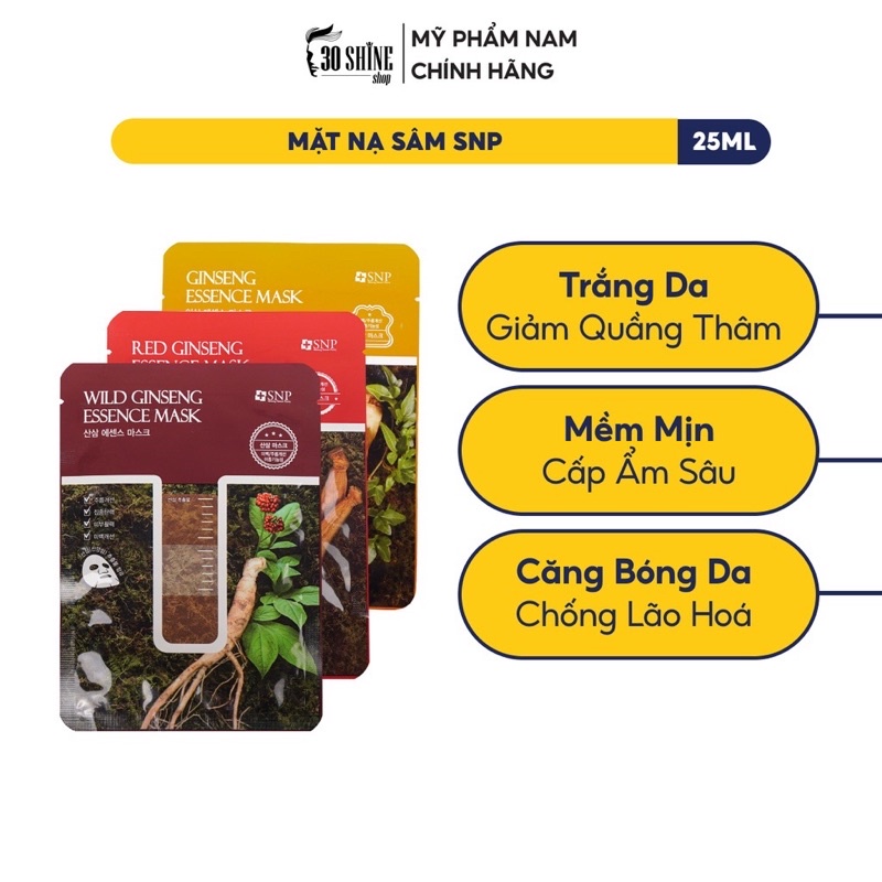 Snp Red Ginseng Essence Mask / Mask | Shopee Malaysia