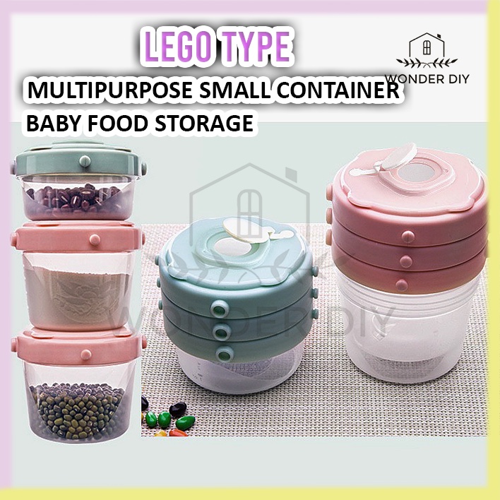 60ML & 120ML Baby Puree Food Snack Milk Powder Container ...