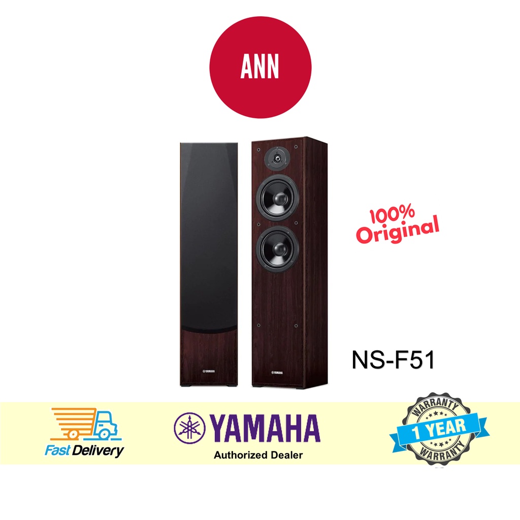 Yamaha NS-F51 Floor Standing Speaker (A Pair) Yamaha NS-P51 Center & Surround Speaker Set ...