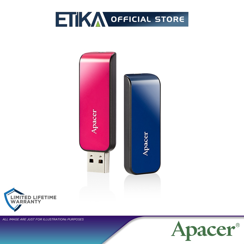 Apacer AH334 | High Speed USB2.0 Flash Drive Pendrive | Starry Blue or ...