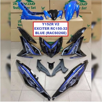 Cover Set Rapido Y15ZR V1 V2 Yamaha Exciter RC150-32 Color Blue Gold Yellow Red Ysuku ...