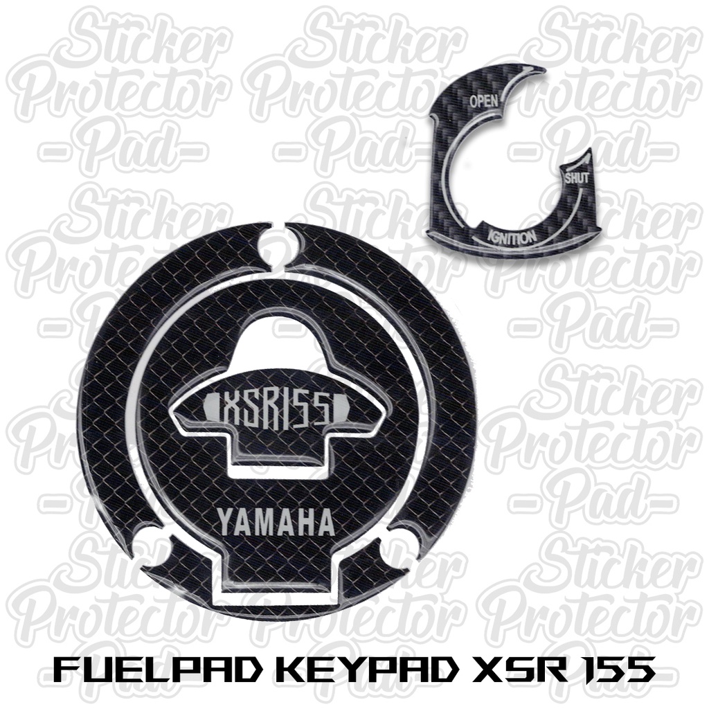 Yamaha xsr155 xsr 155 CONTACT KEY TANK LID Sticker embossed | Shopee ...