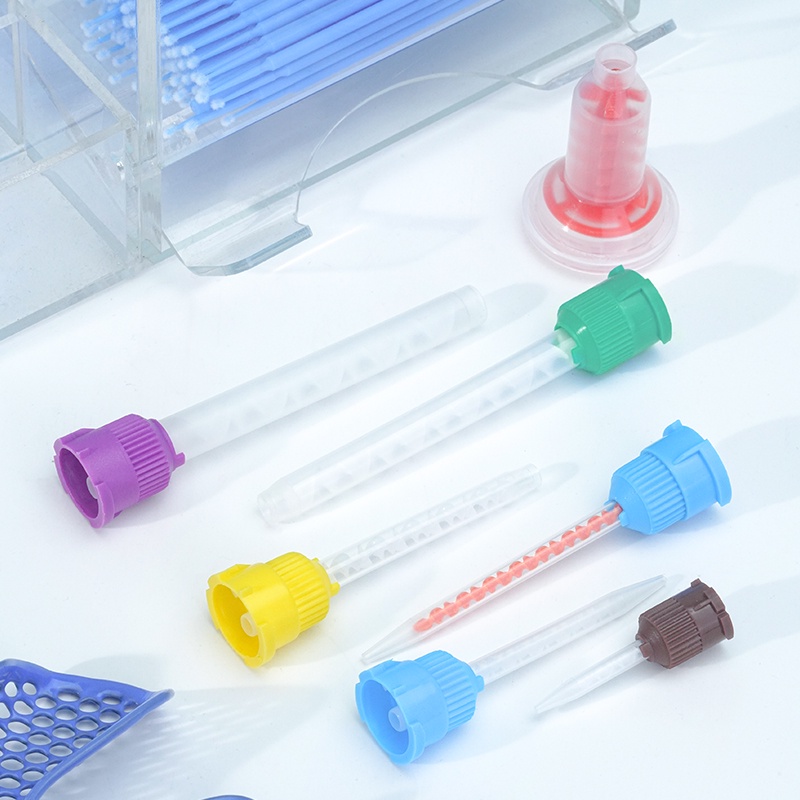50PCS Disposable Dental Impression Mixing Tips Mixing Tube Silicone ...