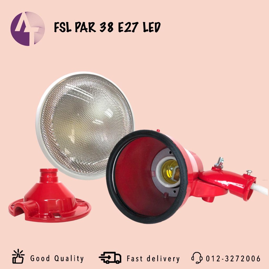 FSL PAR 38 E27 LED DAYLIGHT, 18W 6500K | Shopee Malaysia