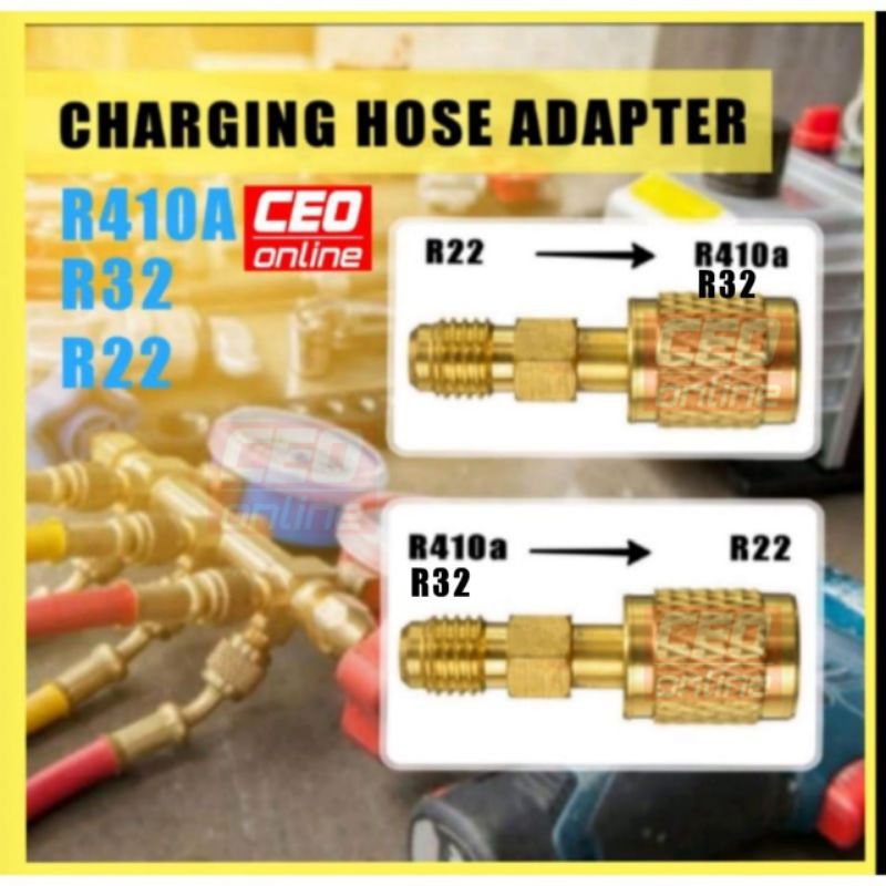 CEO 🇲🇾 Aircond Adapter R32 R410 R22 Aircond Charging Hose R22 Adapter Aircond Penyaman Udara Air ...