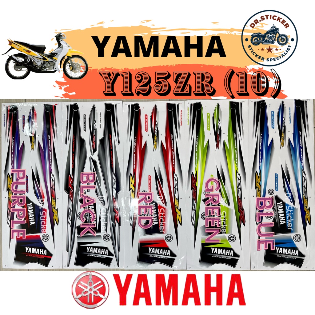 YAMAHA 125Z (10) Stripe Stiker Sticker Y125ZR 125ZR Y125Z Y125 125 BODY ...