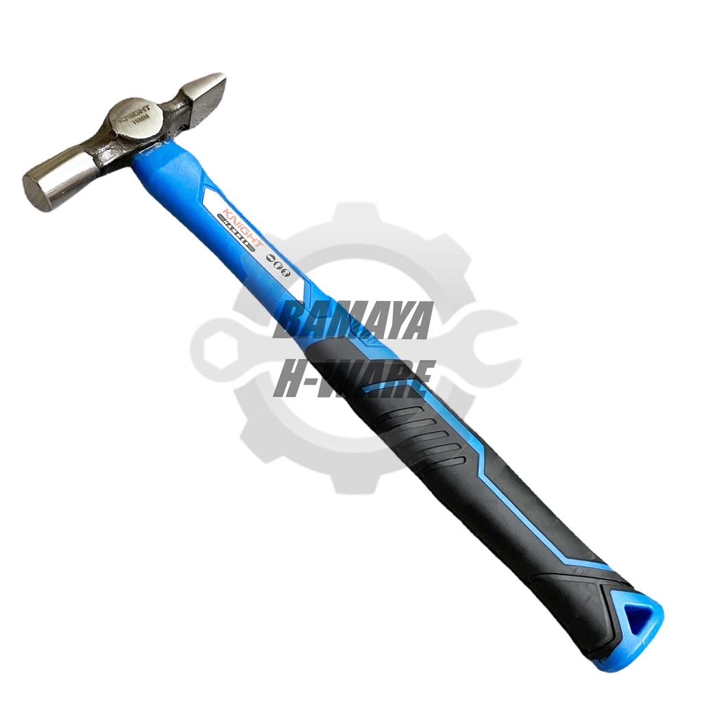 KNIGHT Heavy Duty Wiring Hammer. Cross Peen Hammer with Fiber Handle ...
