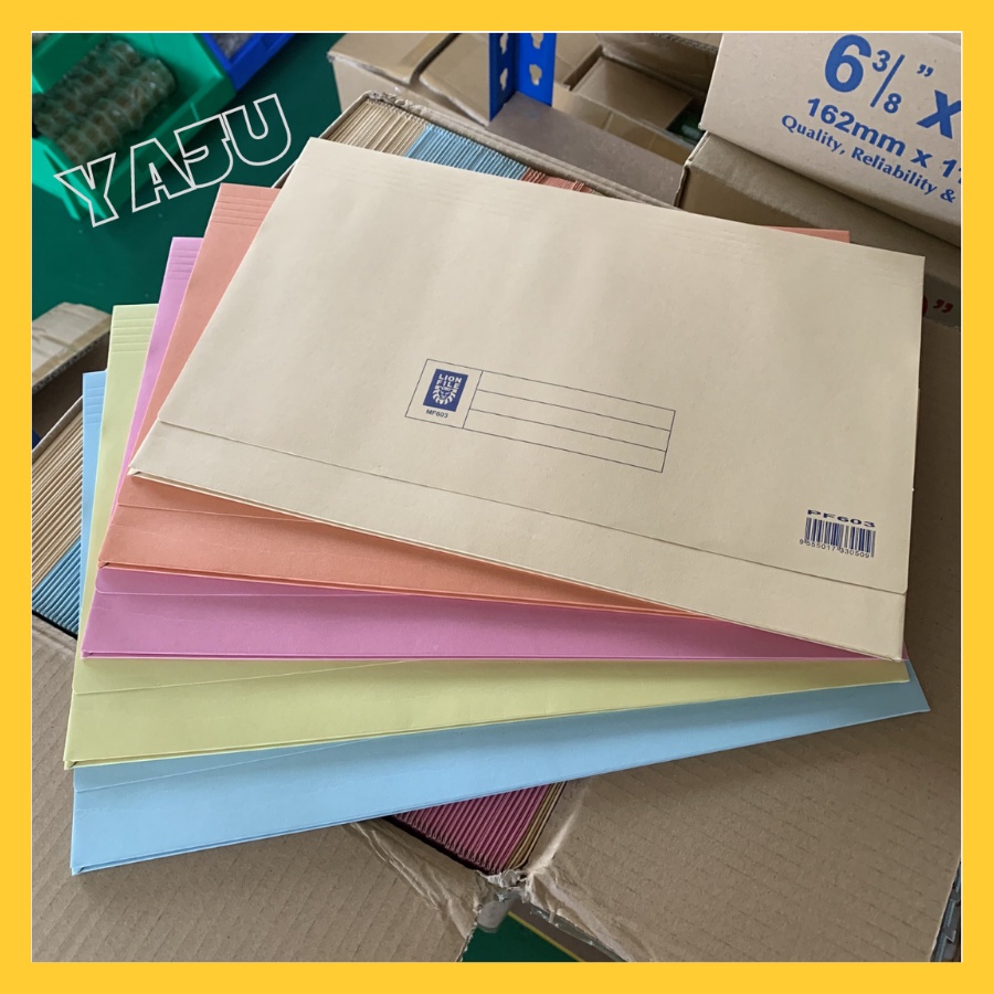 【YAJU!】 LION FILE Manila Pocket File (210gsm) | Shopee Malaysia