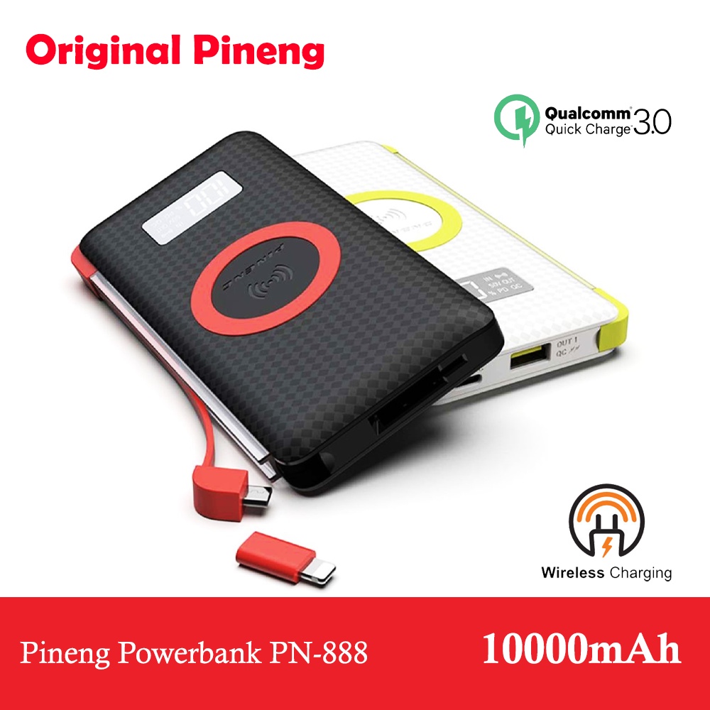 [Original] Pineng Powerbank PN888 - 10000mAh Quick Charge 3.0 Qi ...