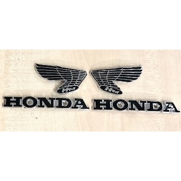HONDA C70 LOGO SET (ST) // HONDA WING EMBLEM STICKER ABS HONDA FUEL ...