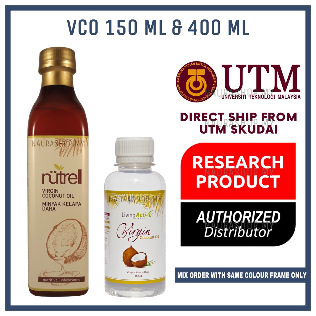 UTM Virgin Coconut Oil Minyak Kelapa Dara Minyak Selusuh Melebatkan ...