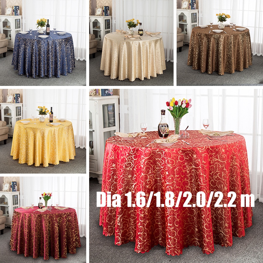 160/180/200/220cm Customized Thick Round & Square Table Cloth For ...