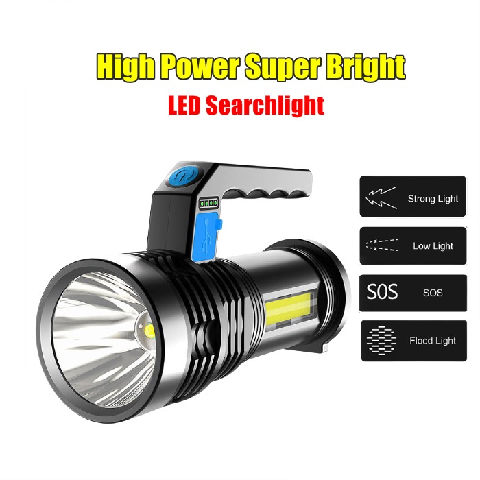 High Power LED Handheld Portable Spotlight | Shopee Malaysia