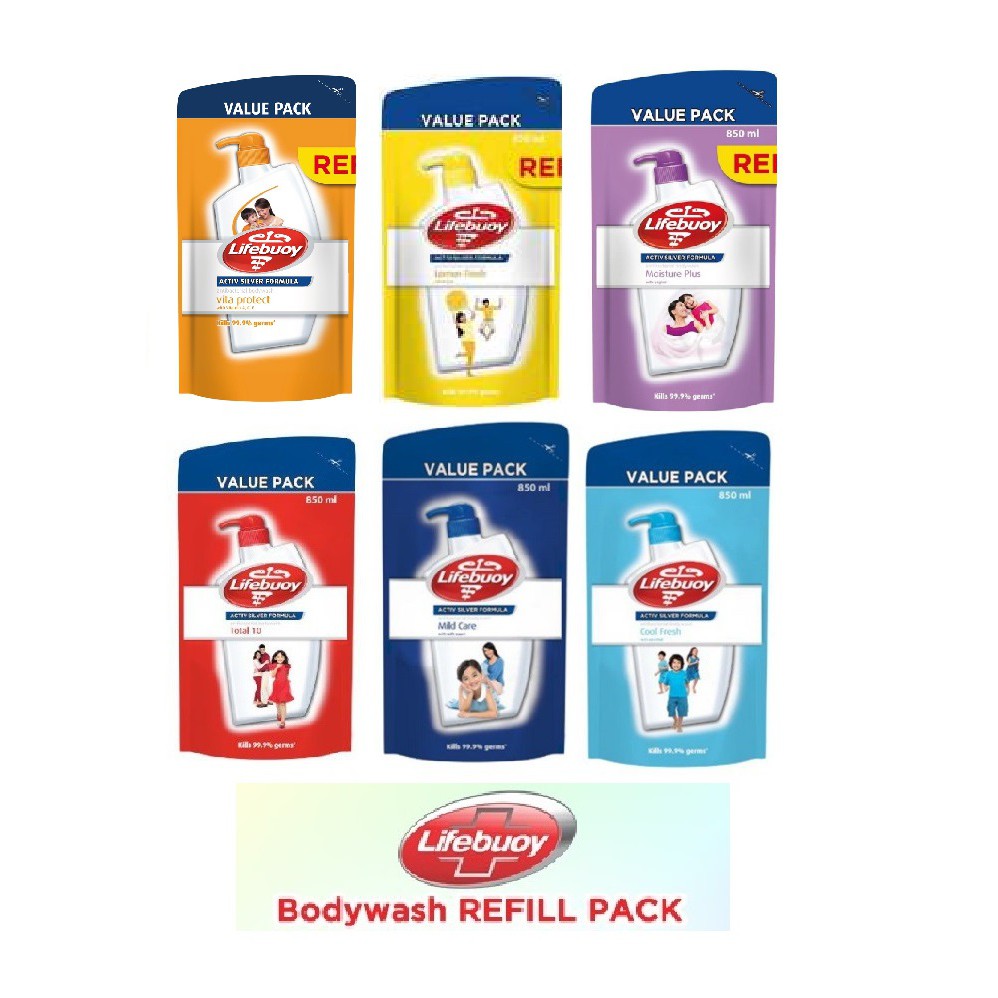 LIFEBUOY Shower Gel Refill Pack (850ml) | Shopee Malaysia