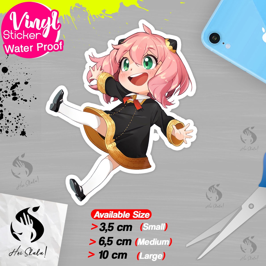 Anya Forger Floating Spy X Family Sticker Japanese Anime Waterproof ...