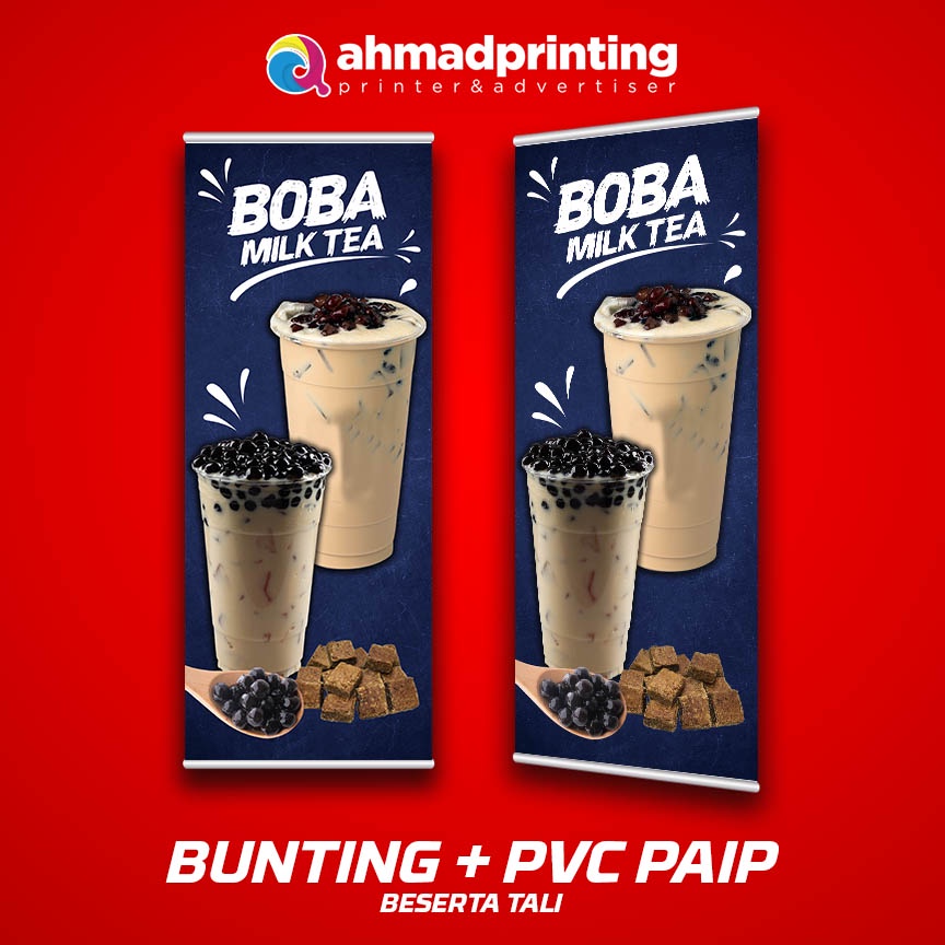 Banner Bunting Air Boba Print Harga Kilang - BT 6 | Shopee Malaysia