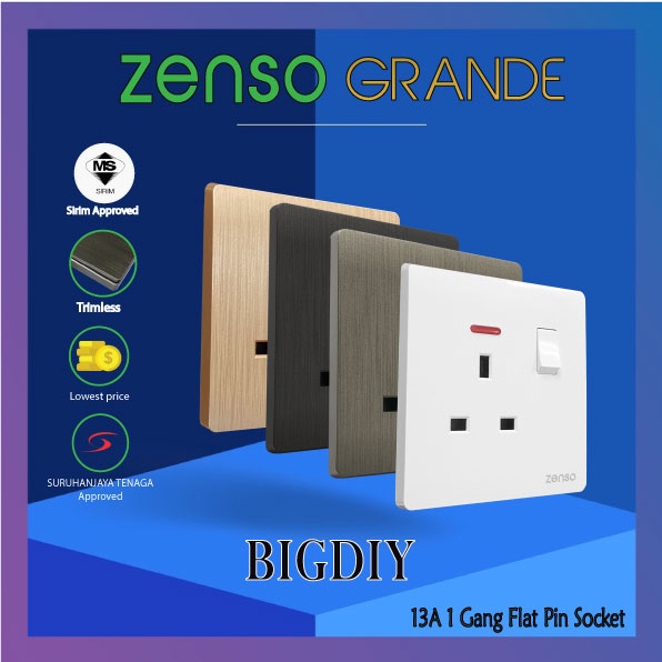 SIRIM!! ZENSO Switch Grande White / Gold / Hairline Black & Galaxy ...