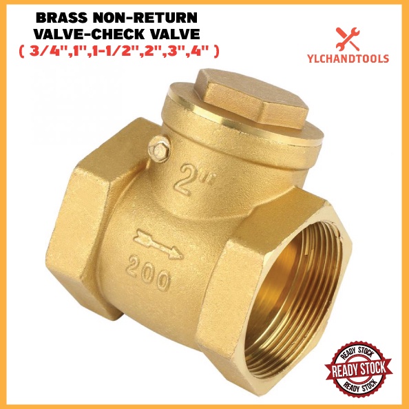 BRASS NON- RETURN VALVE-CHECK VALVE ( 3/4'',1'',1-1/2'',2'',3'',4 ...