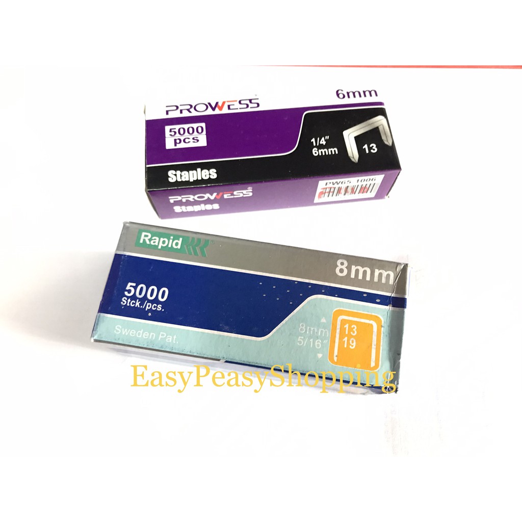 Hand Staple Tacker Gun Refill Nail 8mm 6mm/ Fineline Rapid 23 Hand ...