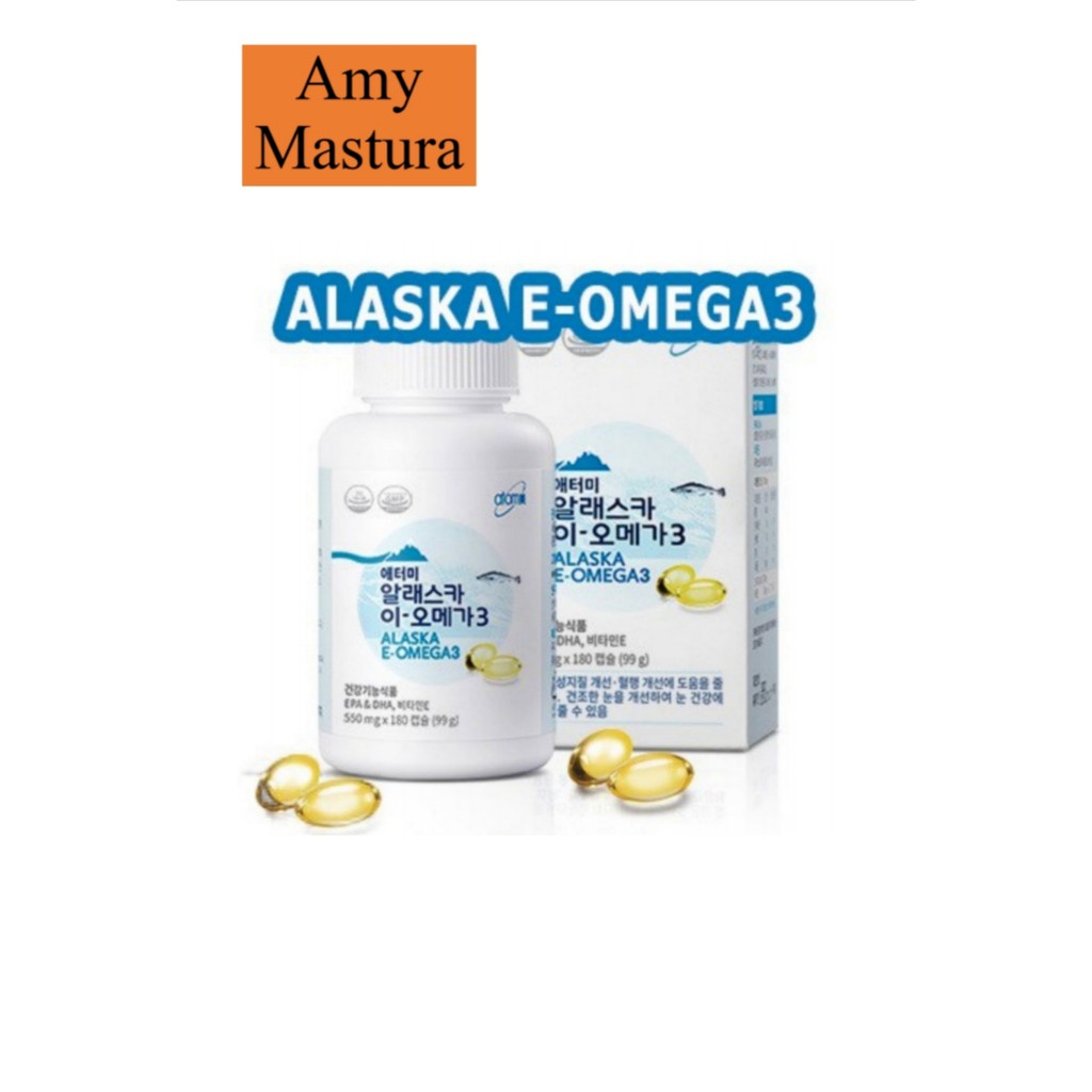 🔥 Ready Stock 🔥 Alaska E-Omega 3 EPA DHA Omega-3 oil Vitamin E / 阿拉斯加深海 鱼油 - 180 softgel/bottle ...