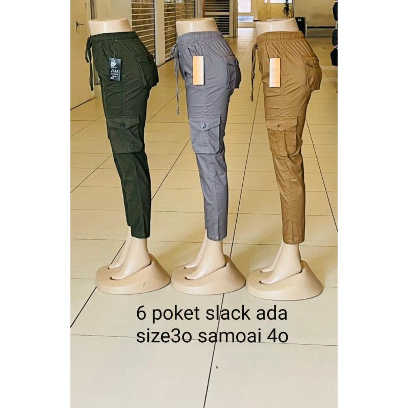 six pocket slack slim fit 🔥🔥💞 | Shopee Malaysia