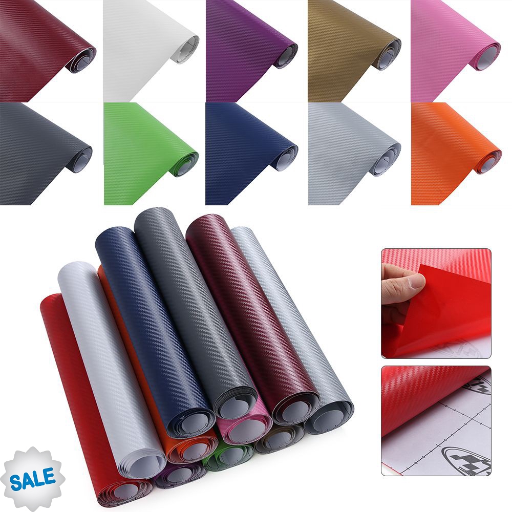 Roll Wrap Sticker 3D 30*127cm Auto Decal Vinyl Car | Shopee Malaysia