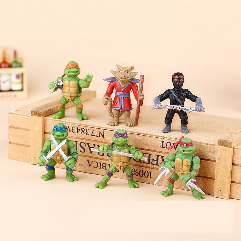 6pcs Teenage Mutant Ninja Turtles GARAGE KI PVC FIGURE GARAGE KIT TMNT ...