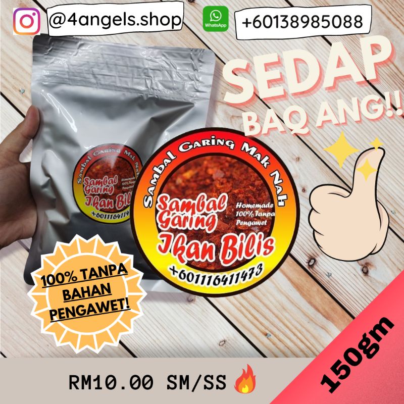 SAMBAL GARING IKAN BILIS MAKNAH 🔥 | Shopee Malaysia