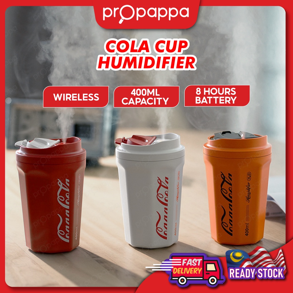 Propappa - 🔥Mini Air Humidifier Rechargeable Cola Cup Essential Oil ...