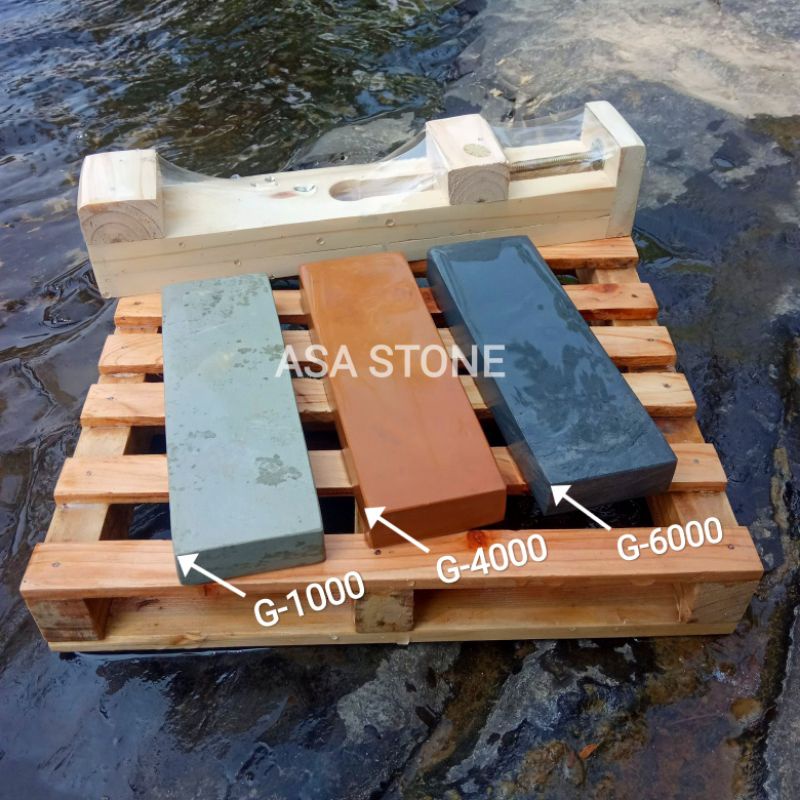 Natural whetstone G1000 G4000 G6000 + Holder | Shopee Malaysia