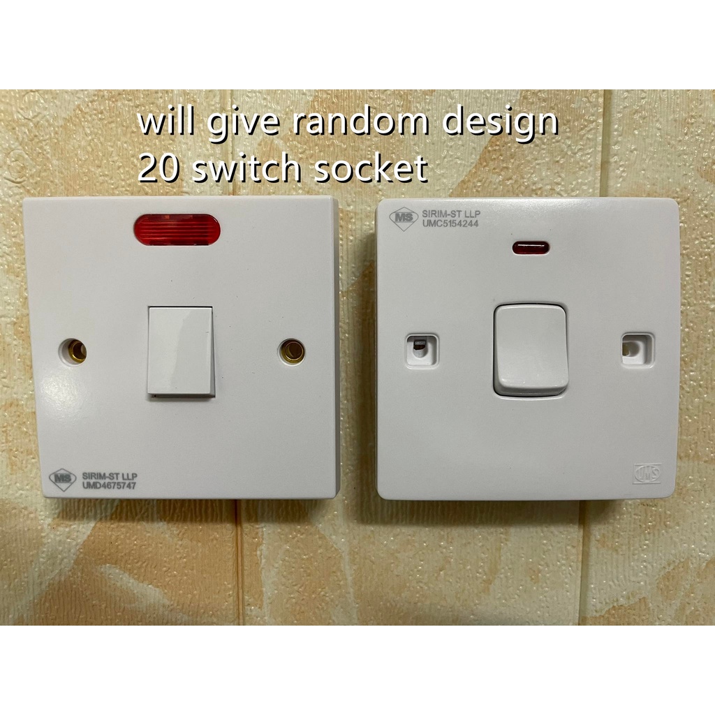 power point 2pole heater switch / aircond switch 20a power point ...