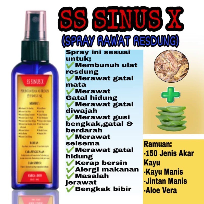 SPRAY RAWAT RESDUNG (SS SINUS X) | Shopee Malaysia