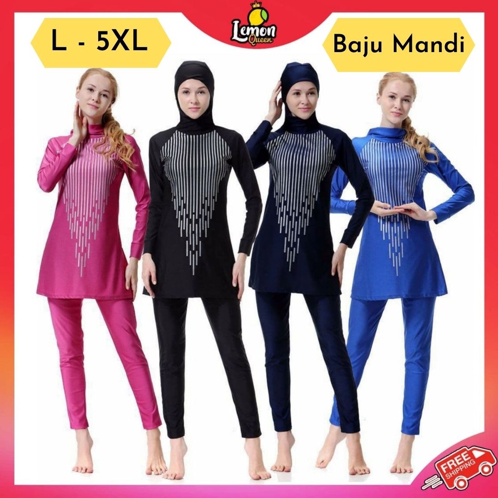 🍋 PRE ORDER 👑 Baju Mandi Berenang Kolam Pantai Sungai Wanita Perempuan ...