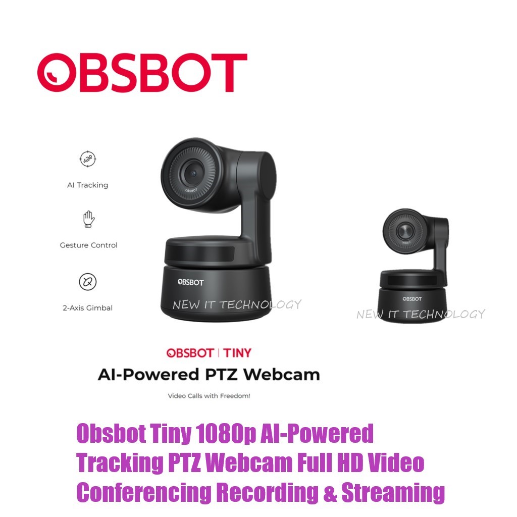 Obsbot Tiny 2 4K&Tiny 2 Lite&Tiny 1080p AI-Powered Tracking PTZ Webcam ...