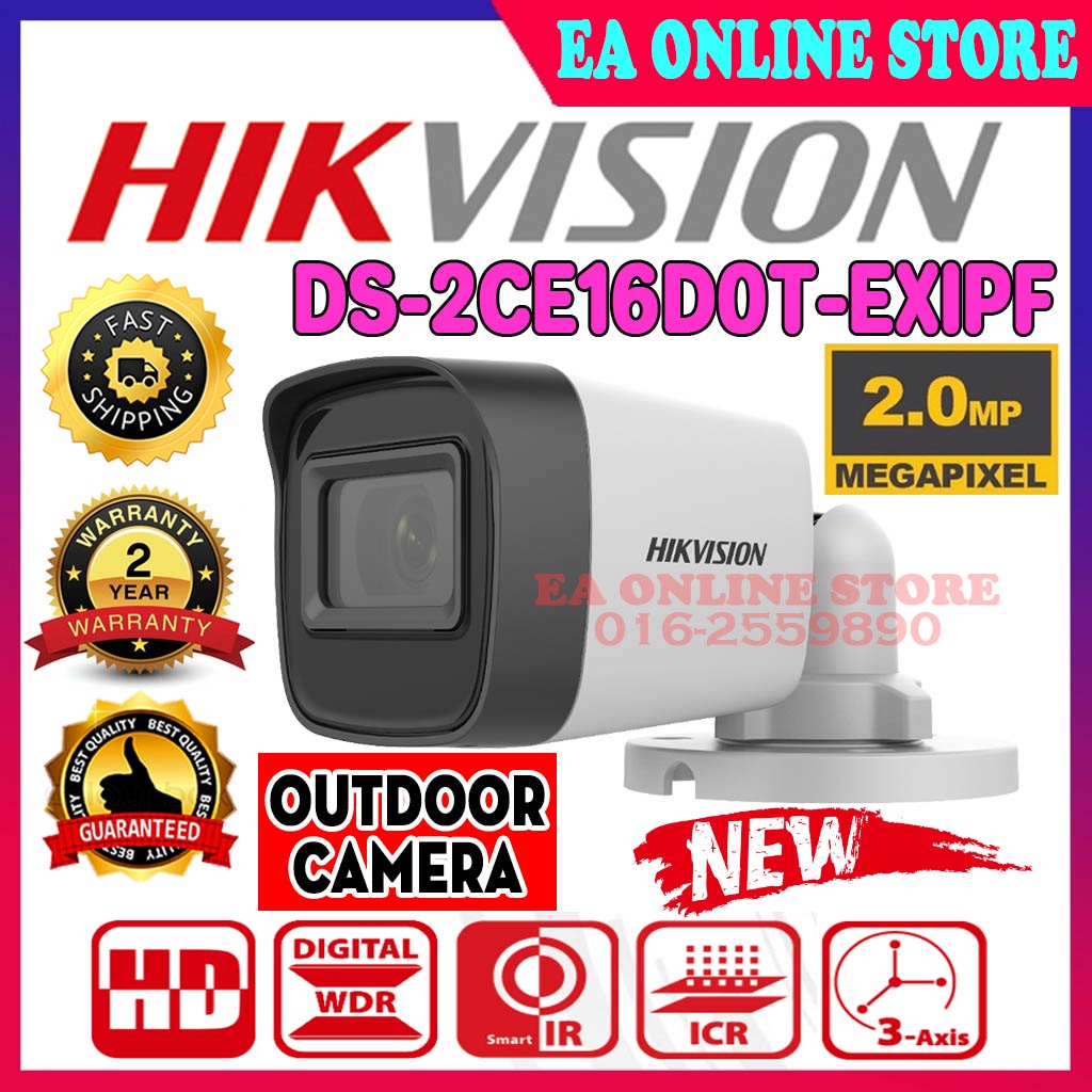 HIKVISION 2.0MP 1080P FullHD OUTDOOR IR BULLET TVI Camera 20M IR ...