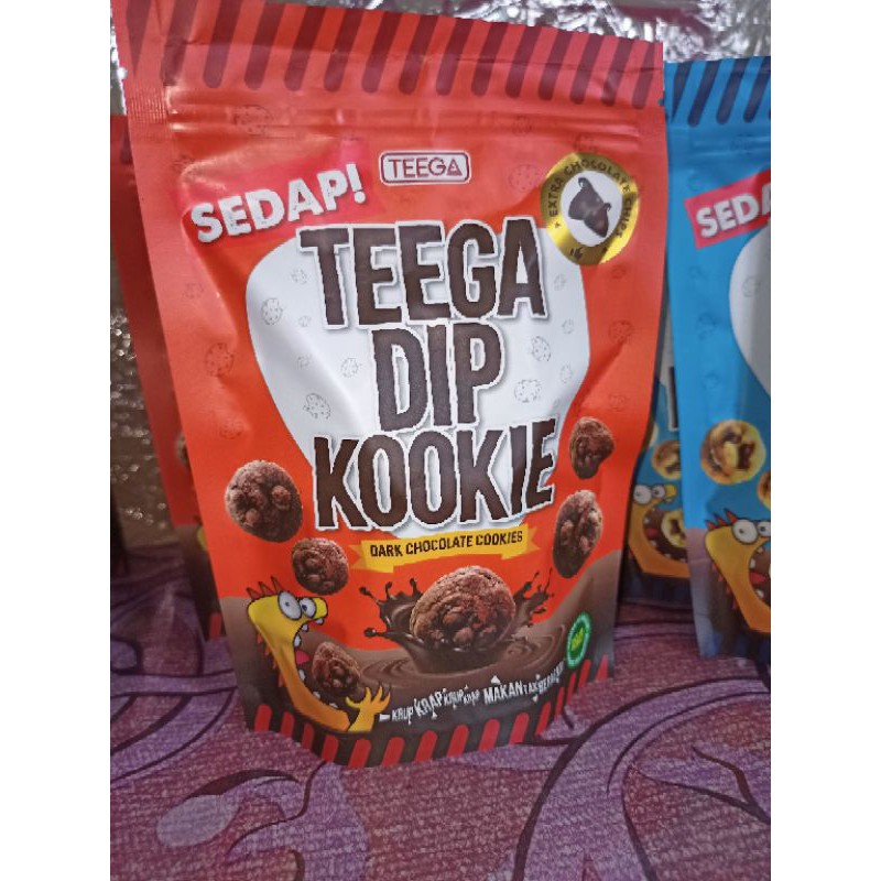 🔥 HOT ITEM 🔥 TEEGA DIP KOOKIE 100GRAM (DARK CHOC COOKIES) | Shopee Malaysia