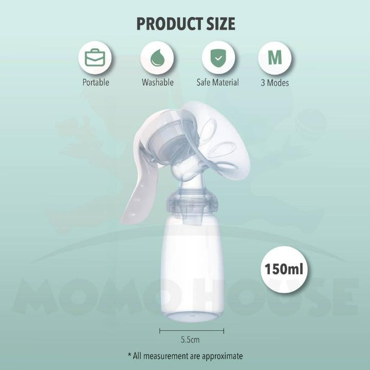 Manual Breast Pump Real Bubee Breast Milk Pump Susu Breastpump with ...