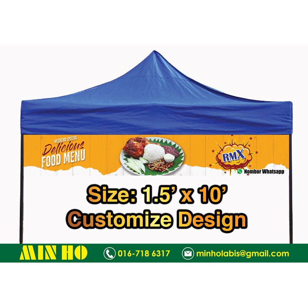 Banner Khemah (Custom Design) | Shopee Malaysia